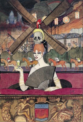 Woman With Absinthe Glass By Jeanne Mammen - Quality Matte Print ...