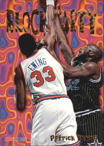 1995-96 Hoops Block Party New York Knicks Basketball Card #9 Patrick ...