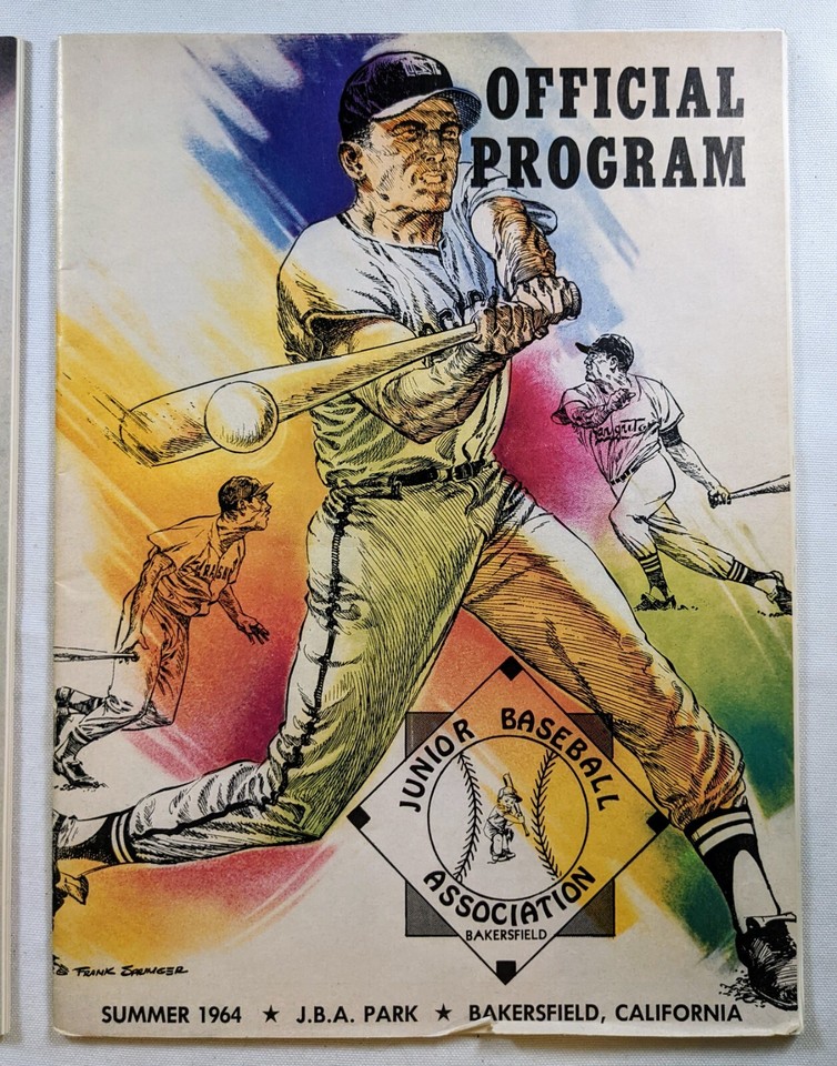 Vintage Junior Baseball Association Bakersfield JBA Official Program ...