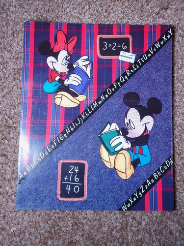 Vintage Mickey Mouse Disney School Folder 90s | eBay