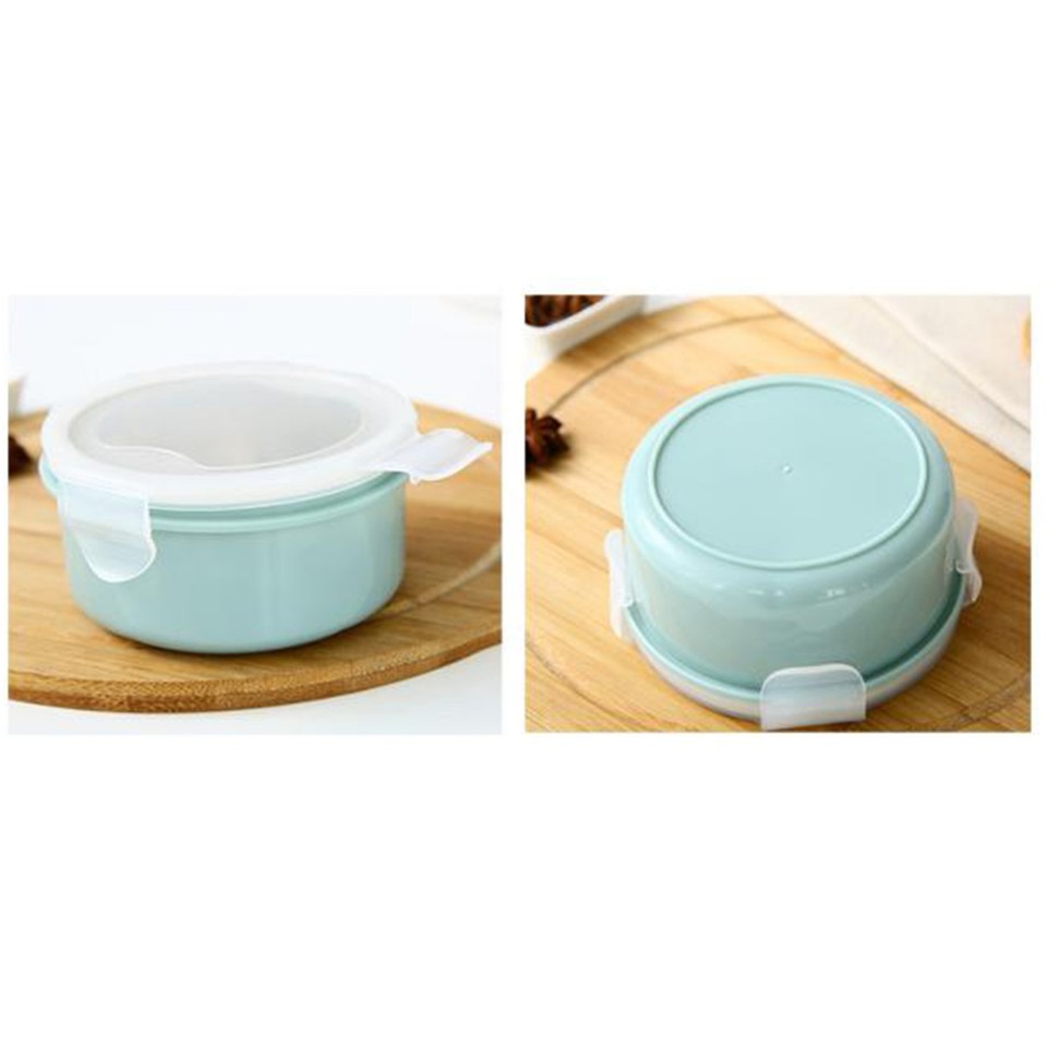 Fridge Food Storage Container With Lids Multifunction Stackable Round ...