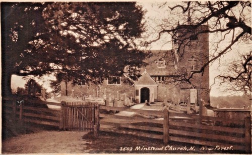 LYNDHURST HAMPSHIRE UK-MINSTEAD CHURCH-NEW FOREST~SWEETMAN & SON PHOTO ...
