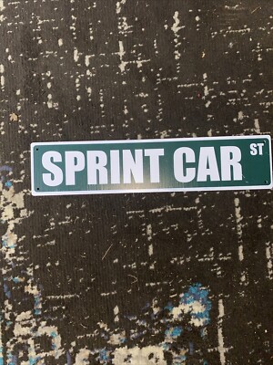 Plastic Sprint Car Street Sign | eBay