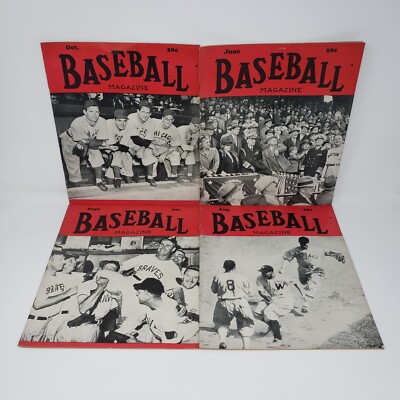 Vintage Baseball Magazine Lot of 17 (Paperback, Illustrated, 1944 ...