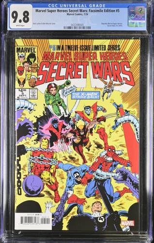 Secret Wars #5 CGC 9.8 Facsimile Edition of 1984 1st Printing Marvel ...