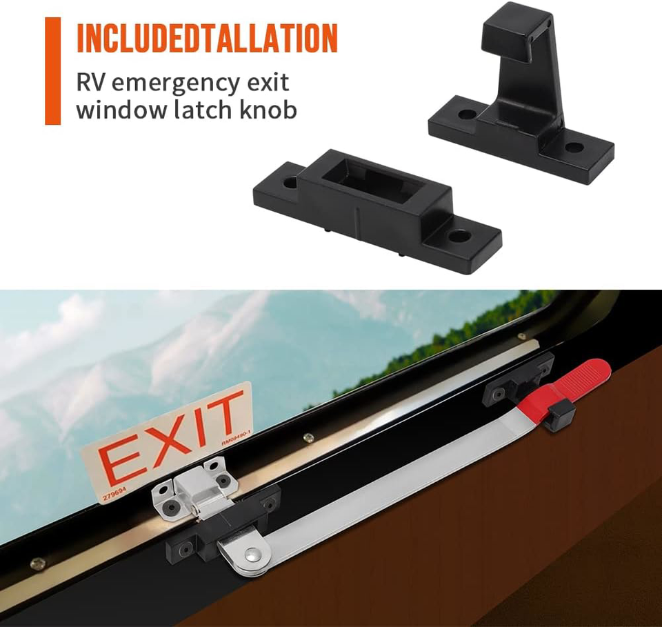Alpha Rider RV Window Latch Knob, RV Emergency Exit Window Latch Mount ...