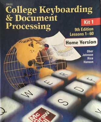 Gregg College Keyboarding and Document Processing : Kit 1: Lessons 1-60 ...