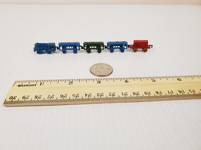 Vintage Miniature Metal Train Set 5 Piece Made In Japan | eBay