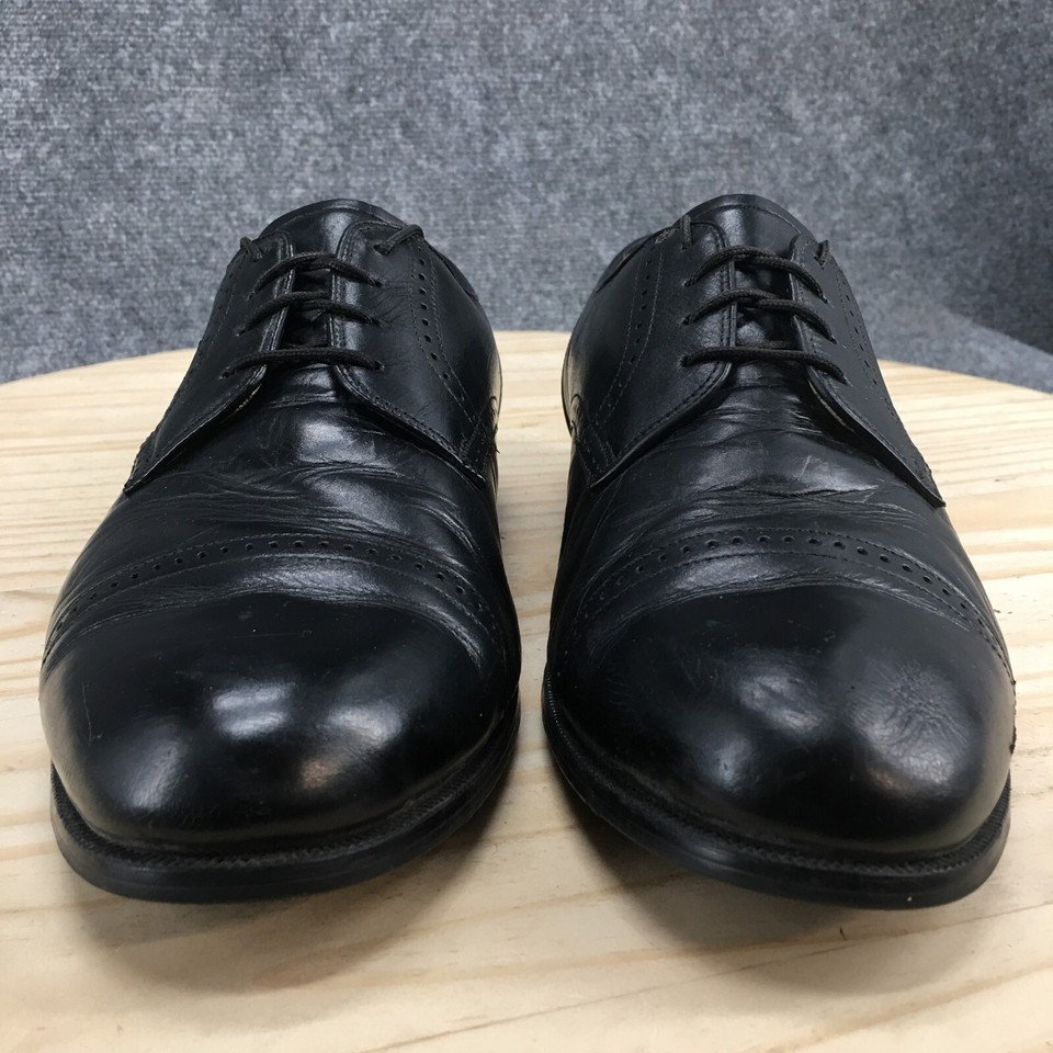 Hanover Shoes Mens 9 EEE Softech Dress Cap Toe Lace Up Oxford Black ...