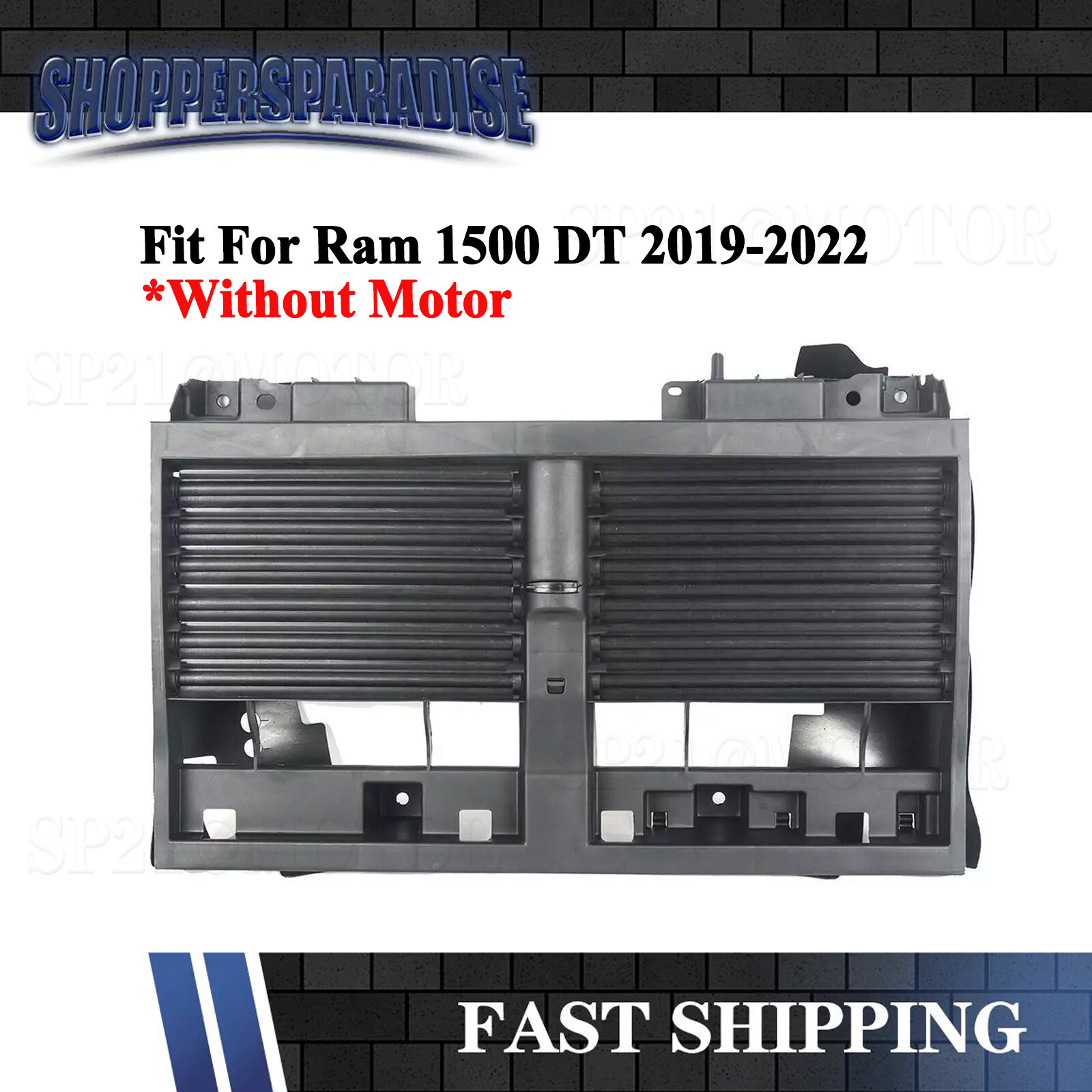 For Ram 1500 DT 2019-2022 NEW Front Active Grille Shutter 68405073AD W ...