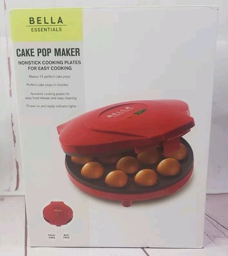 NIB Bella Essentials Cake Pop Maker Red 8" 12 Cake Pops | eBay