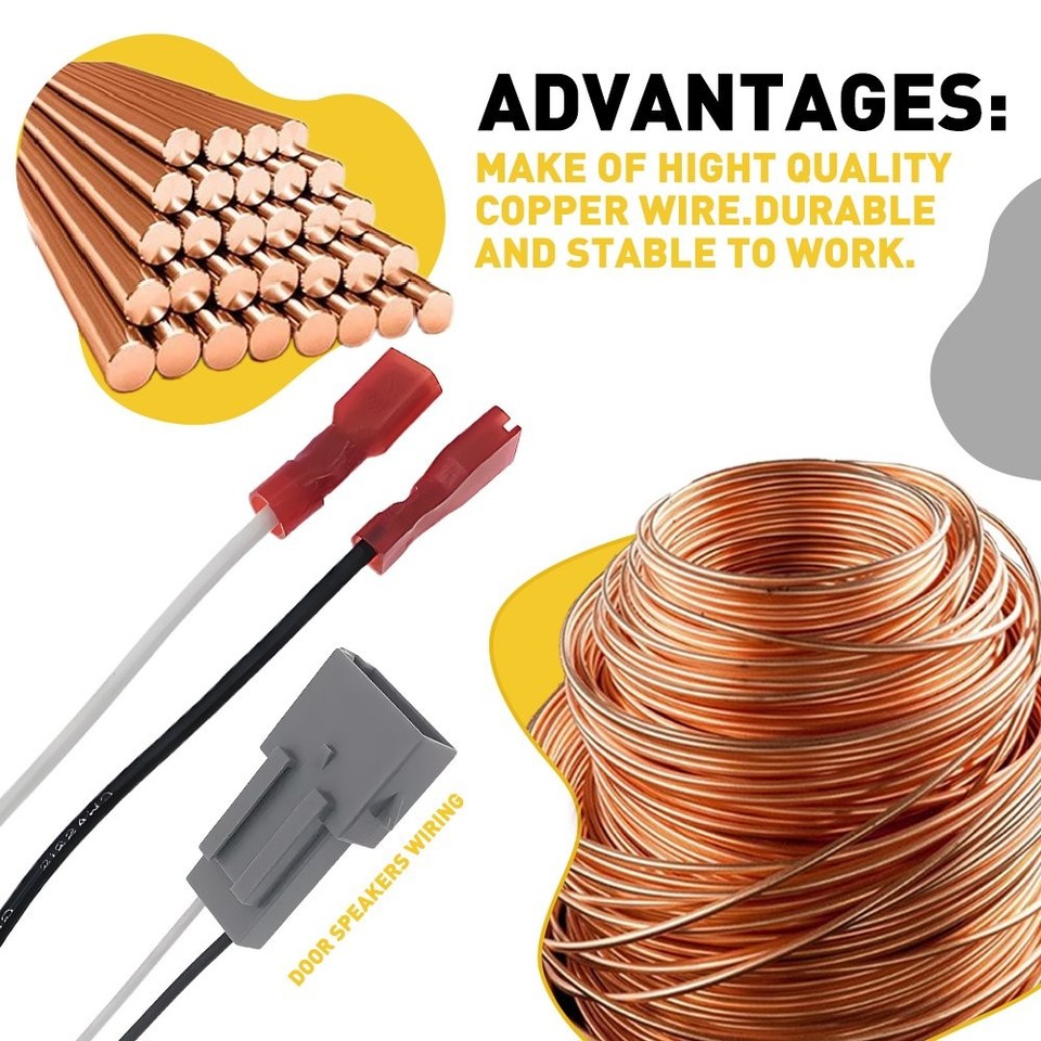 4x Metra 72-5512 Speaker Wire Adapters for Select 1986-Up Ford Vehicles ...