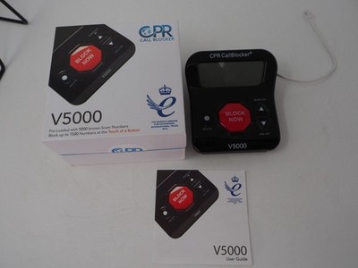 CPR V5000 Call Blocker for Landline Phones - Block Robocalls, Stop Spam ...