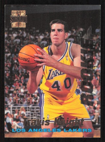 1996-97 Topps Stadium Club TRAVIS KNIGHT card LOS ANGELES LAKERS UCONN ...