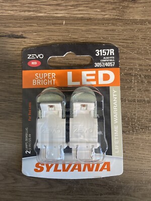 Sylvania Zevo 2357R Super Bright LED Bulbs Red | eBay
