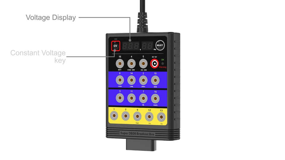 OBDII Breakout Box E-CU Bench Connector OBDII Protocol Detector | eBay