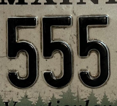 LICENSE PLATE S MAINE 555 MQ 2020 | eBay