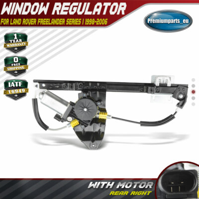 Window Regulator With Motor Rear Right for Land Rover Freelander 1998 ...