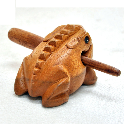 Thailand Craft Wooden Lucky Frog Croaking Musical Instrument Home ...