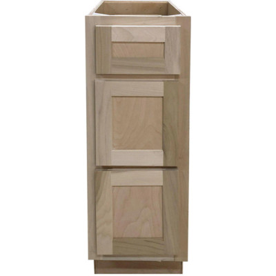Kitchen Drawer Base Cabinet | Unfinished Poplar | 12 in. | 3 Drawer | eBay