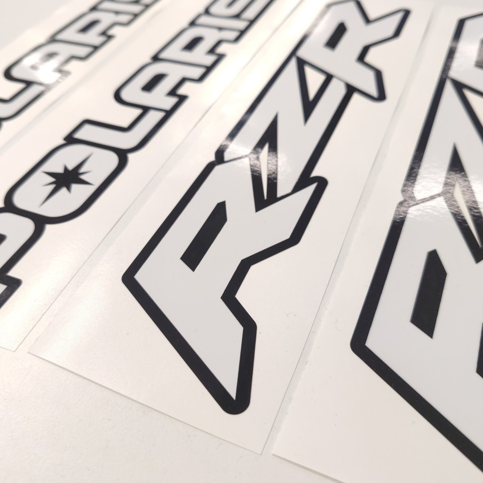 Polaris RZR Aftermarket Replacement Decals / 4pcs / Sticker Set | eBay