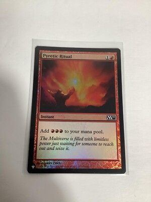 MTG Magic the Gathering Pyretic Ritual M11 Magic 2011 Foil Common #153 ...