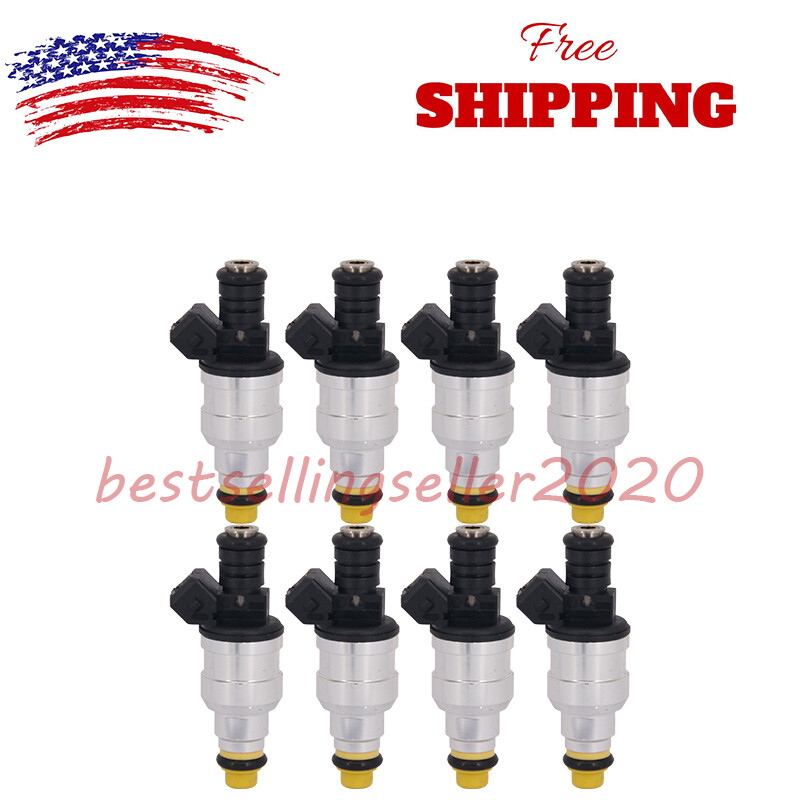 Set(8) Fuel Injectors For GM LT1 LS1 LS6 Mustang SOHC DOHC V8 440cc EV1 ...