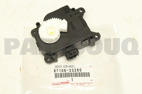 8710633260 Genuine Toyota DAMPER SERVO SUB-ASSY, AIR CONDITIONER ...
