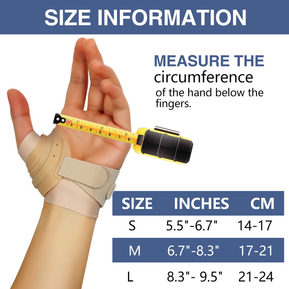 Thumb Support Brace CMC Joint Thumb Arthritis Orthosis Pain Relief Left ...