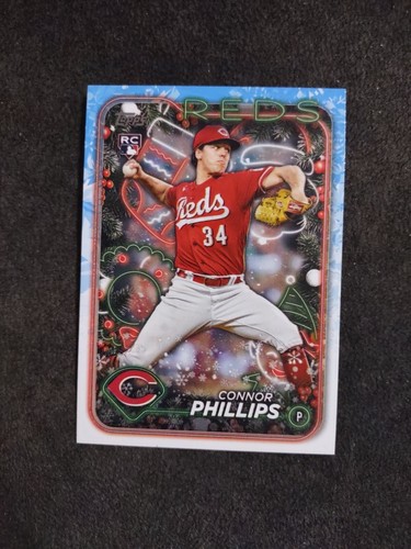 2024 Topps Holiday Rookie #H198 Connor Phillips Cincinnati Reds ...