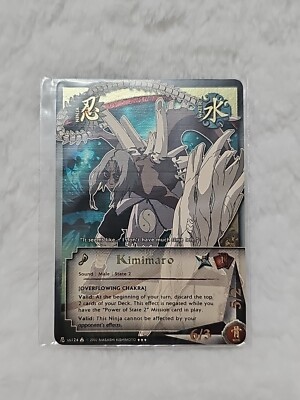 SEALED Naruto CCG - KIMIMARO [Overflowing Chakra] US124 Foil Card Super ...
