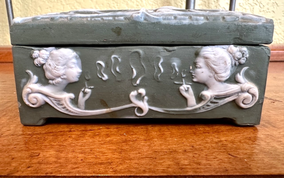 ANTIQUE SHAFER VATER BOX FIGURES SMOKING CIGARETTES Germany | eBay