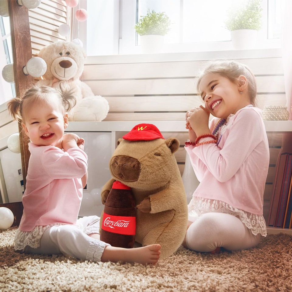 Ponjauk Drink Capybara Plush 9.5inch, Cute Capybara Stuffed Animal ...