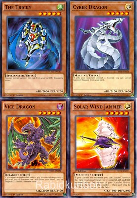 Yugioh Level 5 Special Summon Set - Cyber Dragon Tricky Vice Solar Wind ...