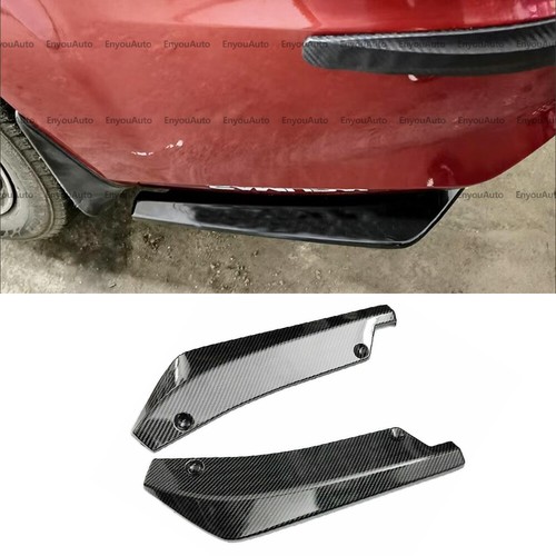 For Chevrolet Spark UNIVERSAL Rear Bumper Lip Splitter Diffuser Carbon ...
