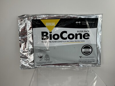 FilterQueen Vacuum BioCone Filter 12 Pack Allergy Filtration Bacteria ...