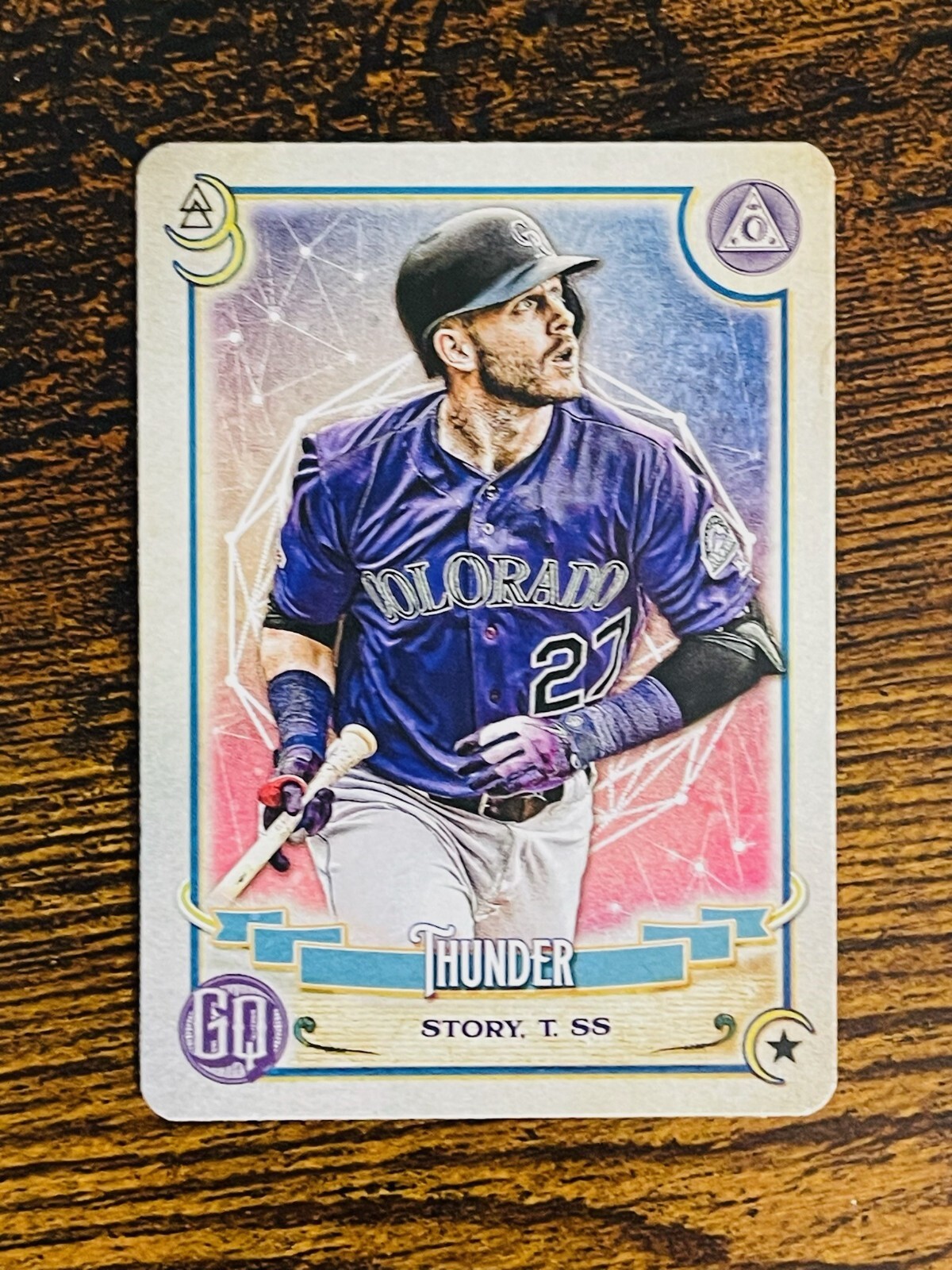 2020 TOPPS GYPSY QUEEN THUNDER TREVOR STORY COLORADO ROCKIES TAROT OF ...