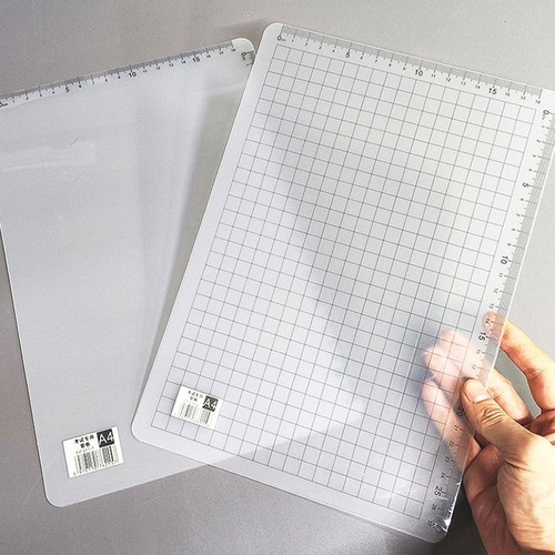 Transparent Ruler Board A4 Student Writing Desk Mat Grid Sewing Cutting ...