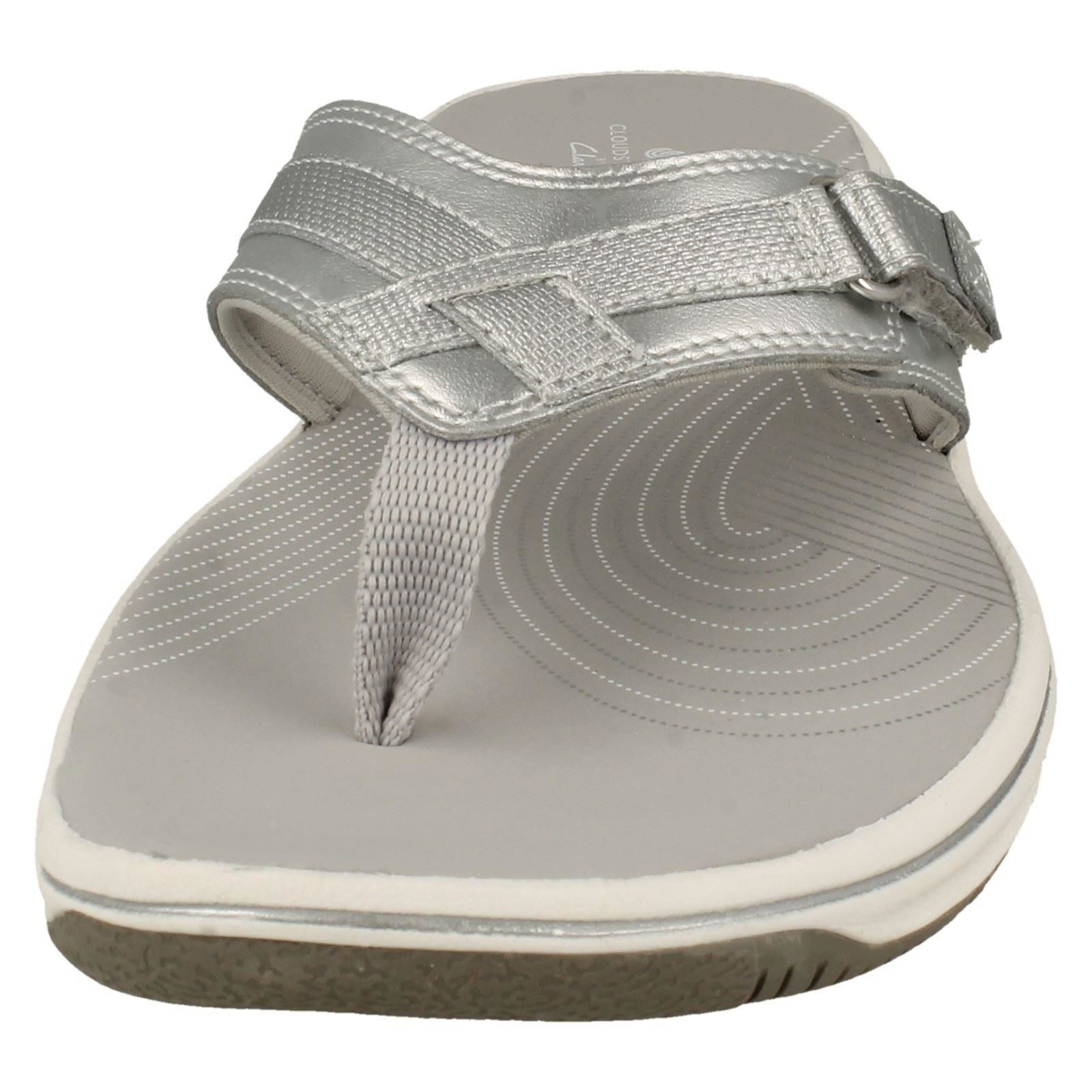 Ladies Clarks Toe Post Sandals - Brinkley Sea | eBay