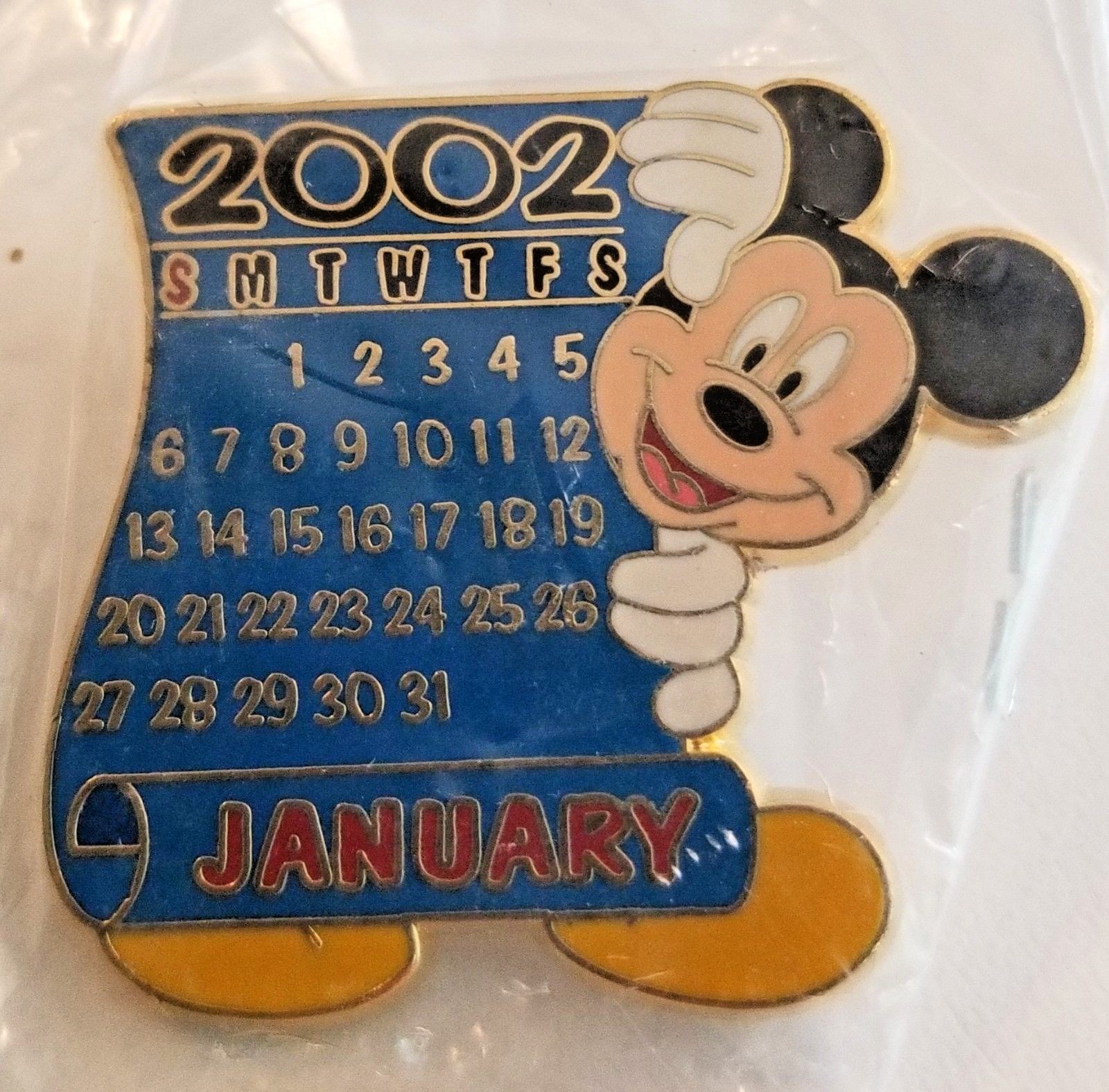 DISNEY STORE 12 MONTHS OF MAGIC CALENDAR SERIES - JANUARY 2002 MICKEY ...