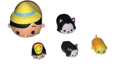 Disney Tsum Tsum Pinocchio Lot Of 5 Figaro Cleo Fish Cat | eBay