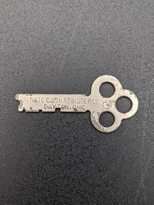 1 National Cash Register Company Flat Key Stamped # 5 Antique Original ...