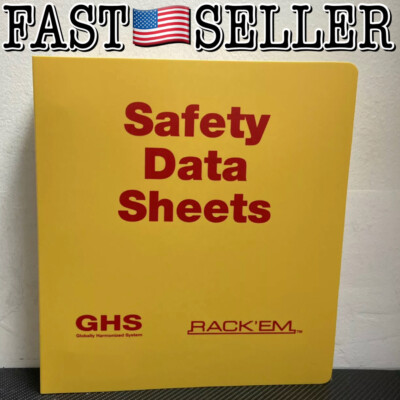 SDS Binder - Safety Data Sheets, Formally MSDS Binder, GHS, Yellow | eBay