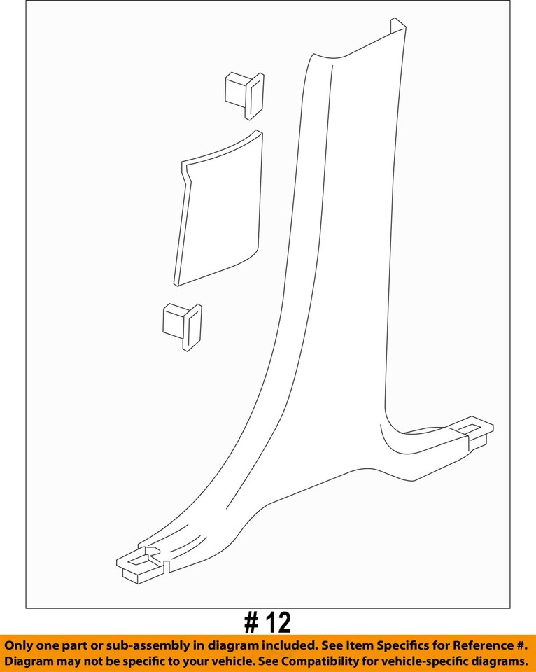 GM OEM 18-21 Traverse Interior Trim-Lwr Ctr Plr Trim 84333394 | eBay