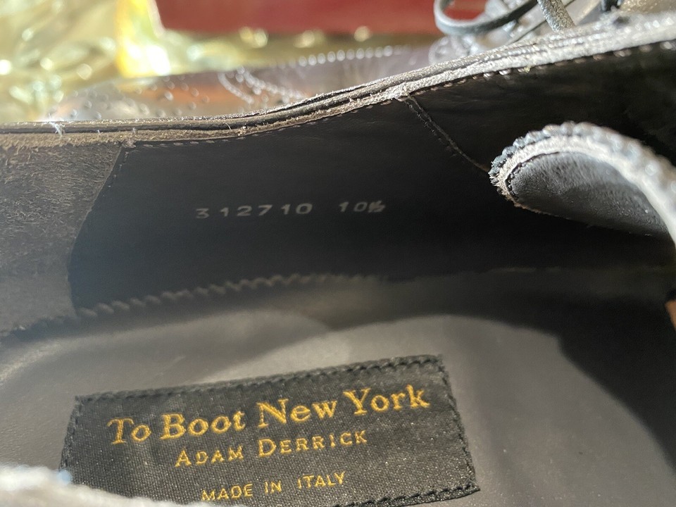 To Boot New York Adam Derrick Duke Black Parma Doc Mens 10.5M | eBay