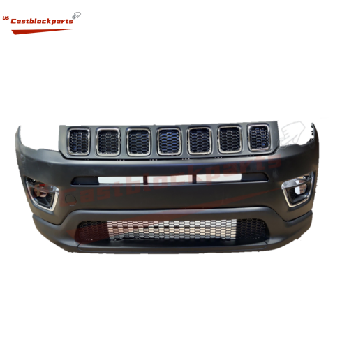 FIT 2017 2018 2019 2020 2021 JEEP COMPASS FRONT BUMPER SET UPPER LOWER ...