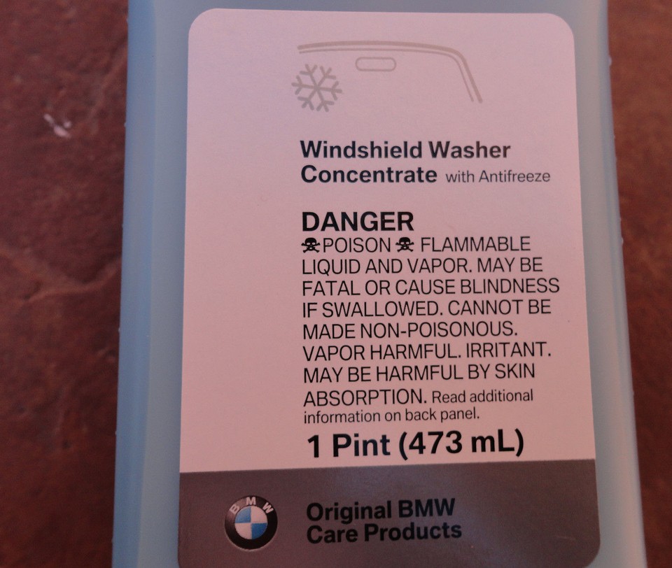 3 Bottles BMW Windshield Washer Concentrate with Antifreeze 83192221702 ...