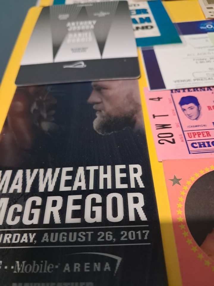 Lot of Boxing Tickets - Ali, Louis, Mayweather, Foreman, Marciano ...