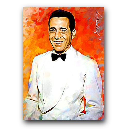 Humphrey Bogart #2 Art Card Limited 45/50 Edward Vela Signed (Movies ...