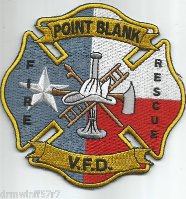 Point Blank Fire - Rescue, Texas (4" x 4" size) fire patch | eBay